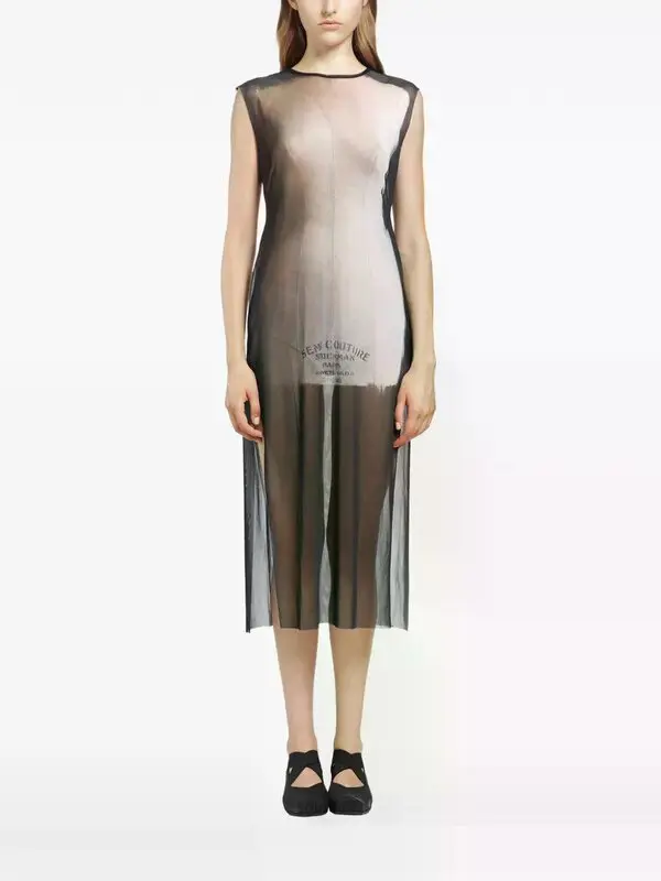 IA LONDON Semi Couture Sheer Dress
