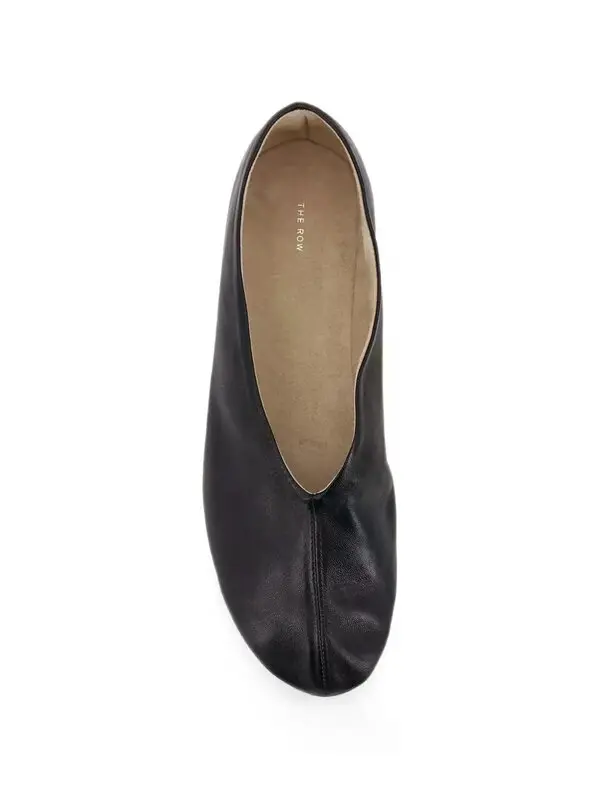 THE ROW Stella Slippers - Black