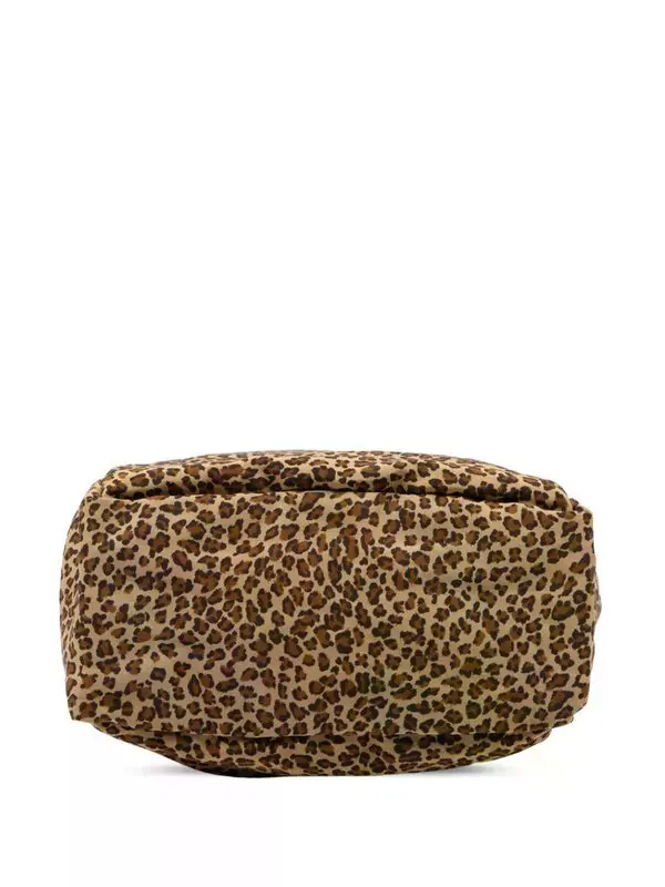Bottega Veneta 2000-2007 Nylon Reversible Leopard Print Tote Bag