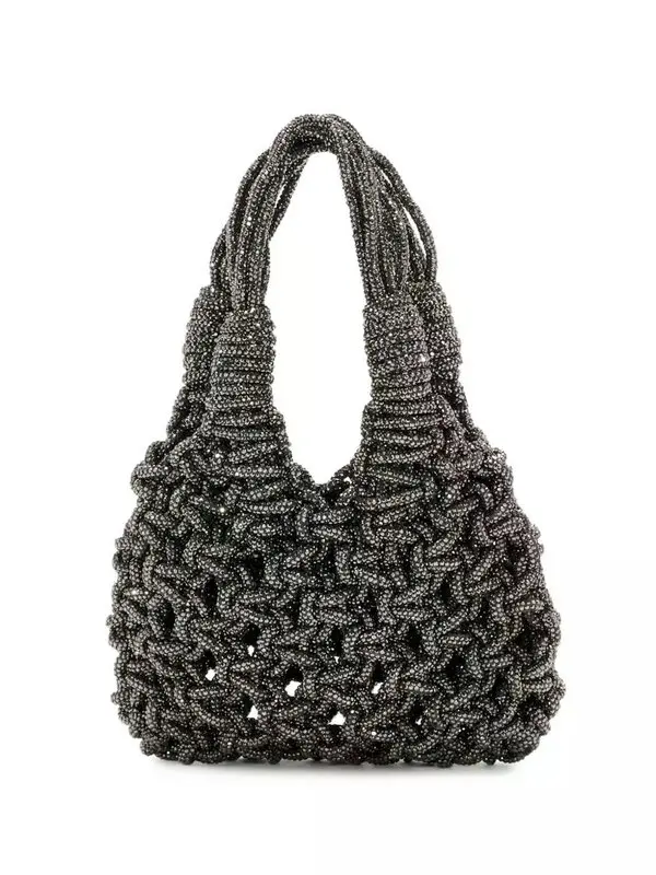 HIBOURAMA Mini Vannifique Crystal-embellished Tote Bag - Grey