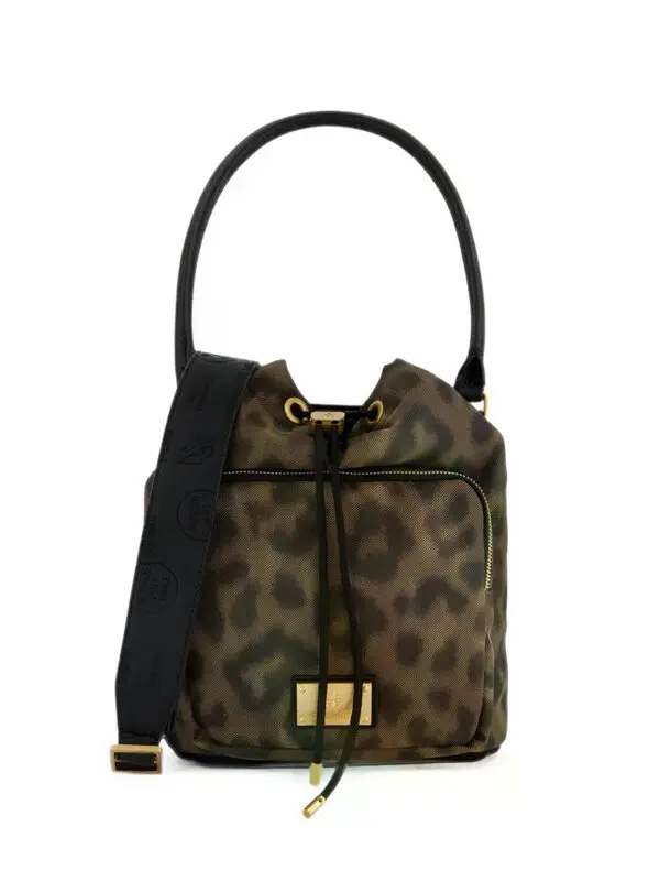 Premiata Leopard-print Drawstring Tote Bag - Brown