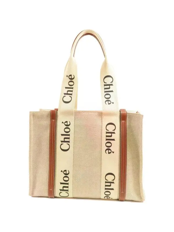 Chloé Woody Tote Bag - Brown