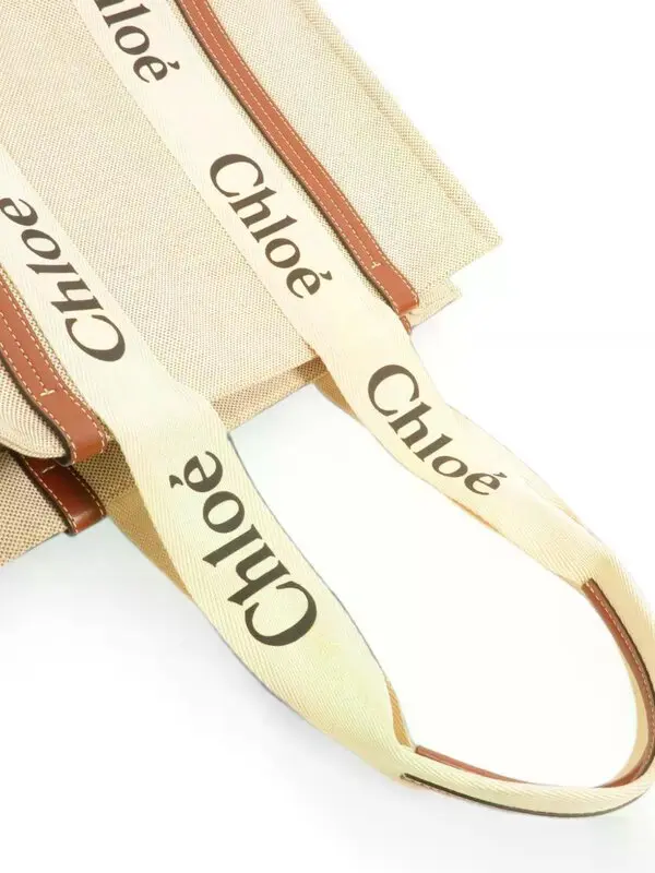 Chloé Woody Tote Bag - Brown