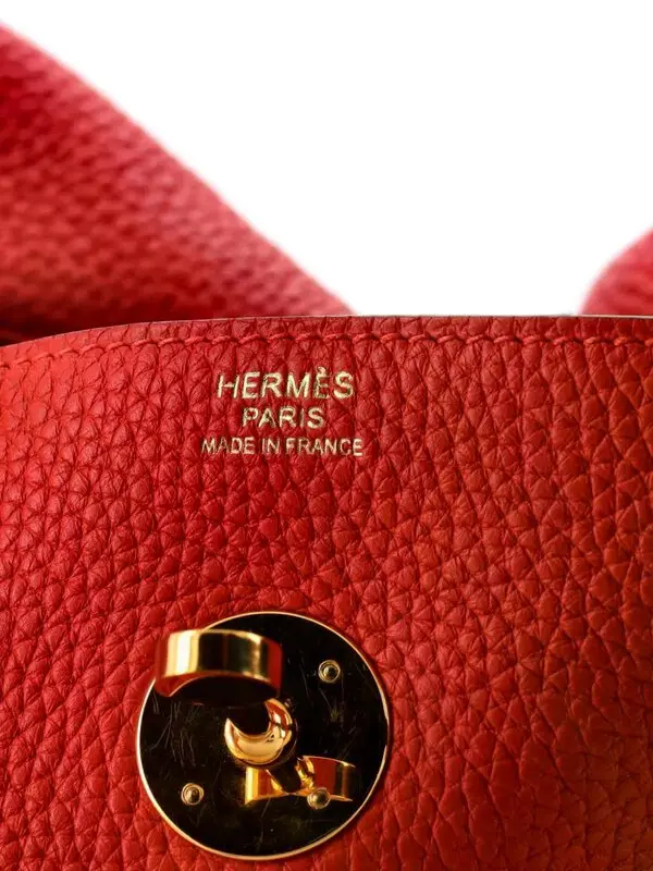 Hermès Lindy Bag Clemence 30 Shoulder Bag - Red