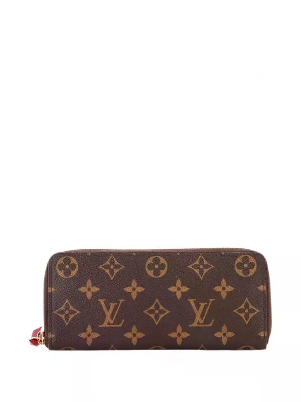 LOUIS VUITTON Clemence Wallet Monogram Canvas Small Wallets