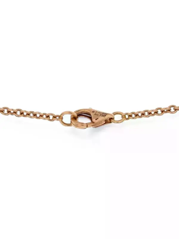 Cartier Love Interlocking 18k Rose Gold Necklace - Pink