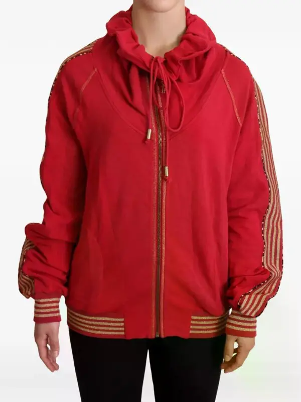 John Galliano Striped Drawstring Sweater