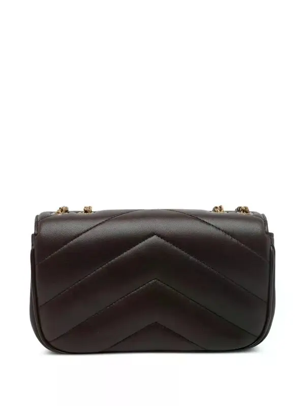 Saint Laurent Mini Loulou Quilted Leather Crossbody Bag - Brown