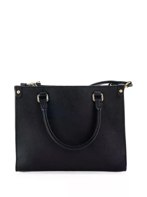 LOUIS VUITTON Lock & Go Handbag Leather Tote Bag - Black