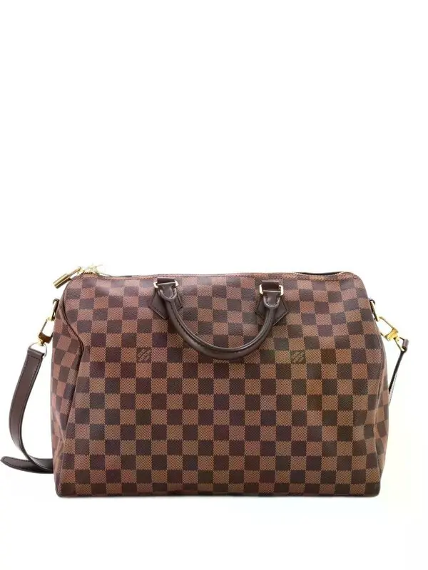 LOUIS VUITTON Speedy Bandouliere Bag Damier 35 Satchel - Brown