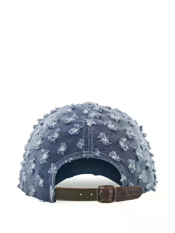 Supreme Rhinestone-embellished Distressed Cap