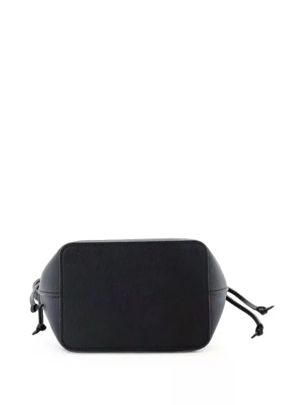 LOUIS VUITTON Lockme Leather Nano Bucket Bag