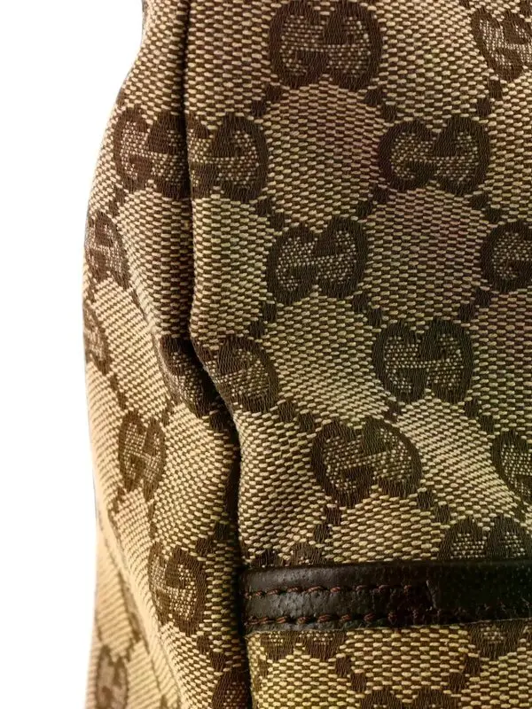 Gucci Diaper Web Strap Gg Canvas Large Tote Bag