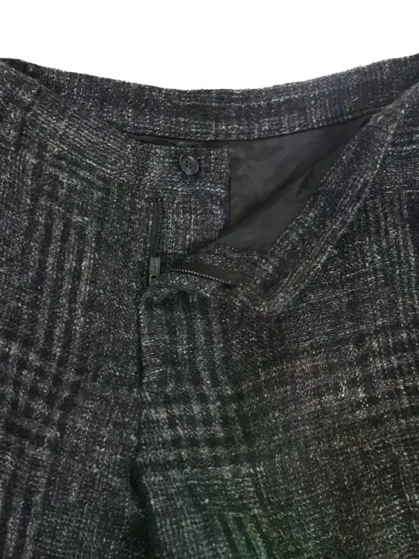 Yohji Yamamoto Plaid Loose-fit Trousers