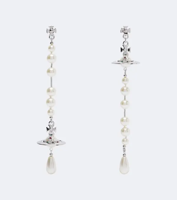 VIVIENNE WESTWOOD Orb Embellished Drop Earrings - Multicoloured