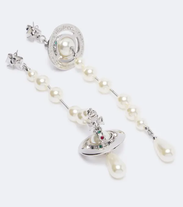 VIVIENNE WESTWOOD Orb Embellished Drop Earrings