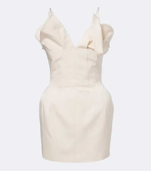 Magda Butrym Draped Cotton And Silk Corset Dress