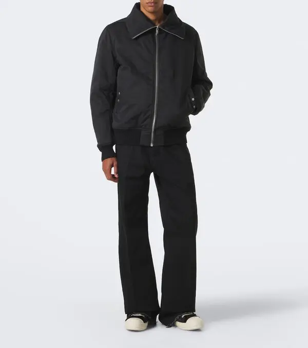 Rick Owens Low Sneaks Calf Hair Sneakers - Black