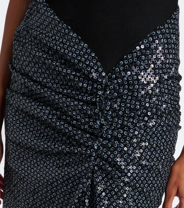 Christopher Esber Opaline Ruched Sequined Gown