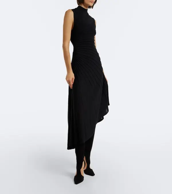 Alaïa Cut-out Suede Knee-high Boots