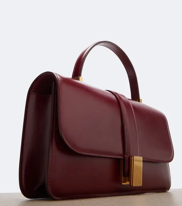 Khaite Blake Medium Leather Top-handle Bag - Red