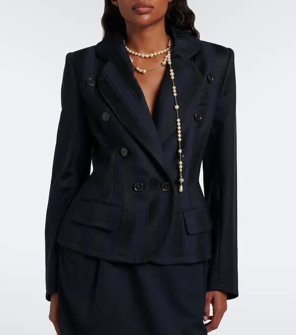 VIVIENNE WESTWOOD Georgia Striped Virgin Wool Blazer