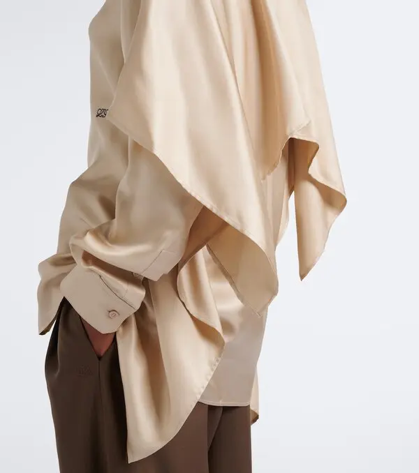 Loewe Caped Silk Twill Shirt