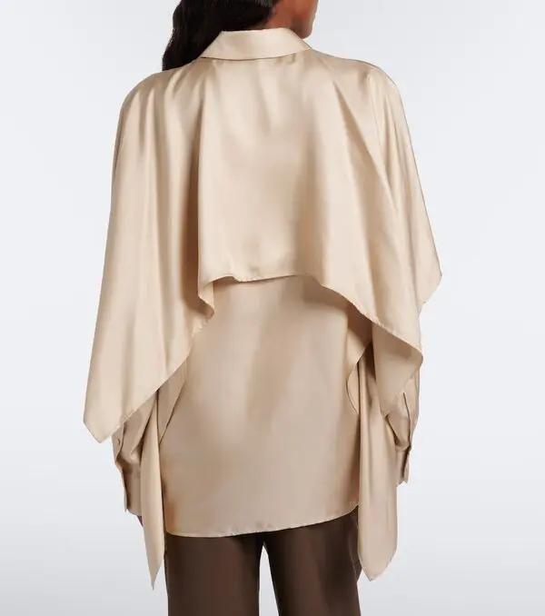 Loewe Caped Silk Twill Shirt