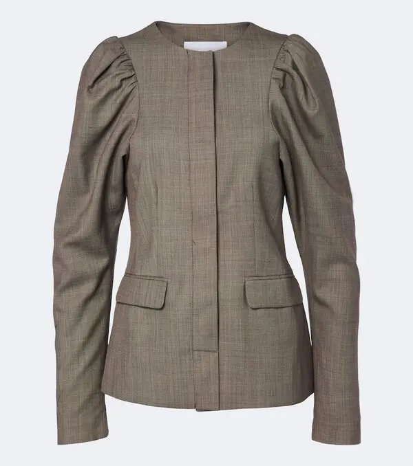 GANNI Wool-blend Blazer