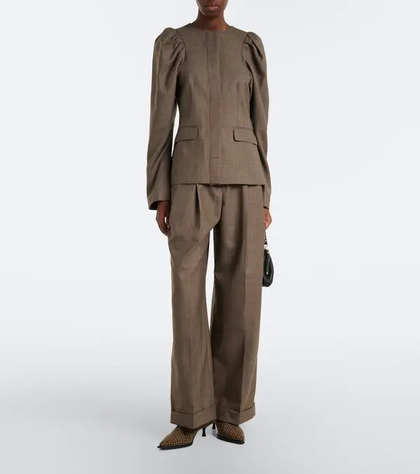 GANNI Wool-blend Blazer