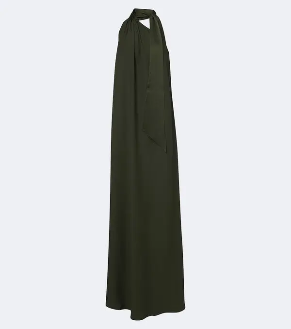 TALLER MARMO Astor Scarf-detail One-shoulder Gown