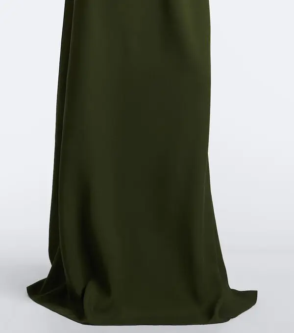 TALLER MARMO Astor Scarf-detail One-shoulder Gown