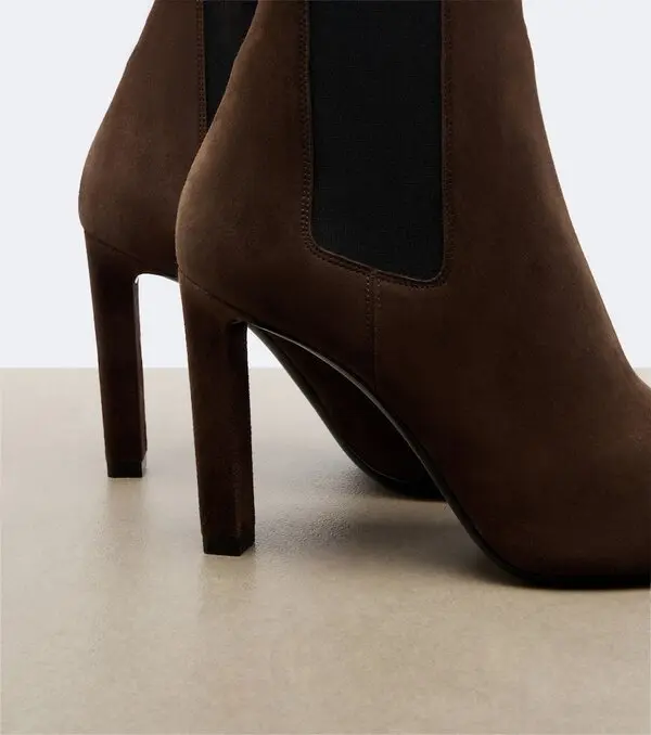 Saint Laurent Francoise Suede Ankle Boots