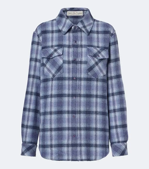 GOD'S TRUE CASHMERE Uniform Plaid Cashmere Shirt