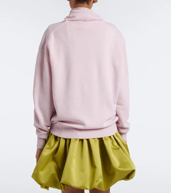 Plan C Tie-neck Wool And Cashmere Sweater