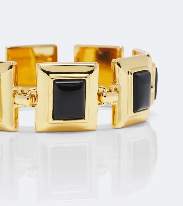 DEHANCHE Déhanche Onyx 18kt -plated Bracelet