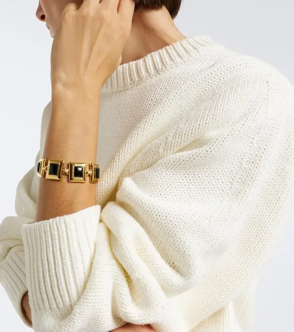 DEHANCHE Déhanche Onyx 18kt -plated Bracelet
