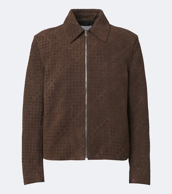 Bottega Veneta Intrecciato Suede Jacket