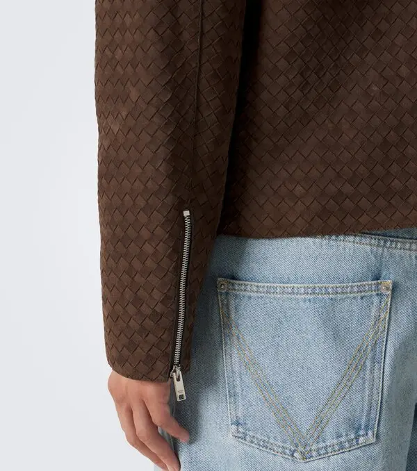 Bottega Veneta Intrecciato Suede Jacket