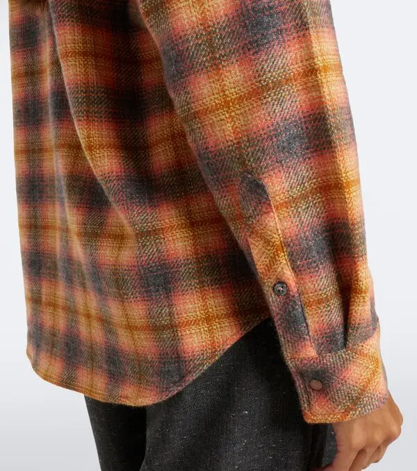 GOD'S TRUE CASHMERE Seeker Plaid Cashmere Shirt