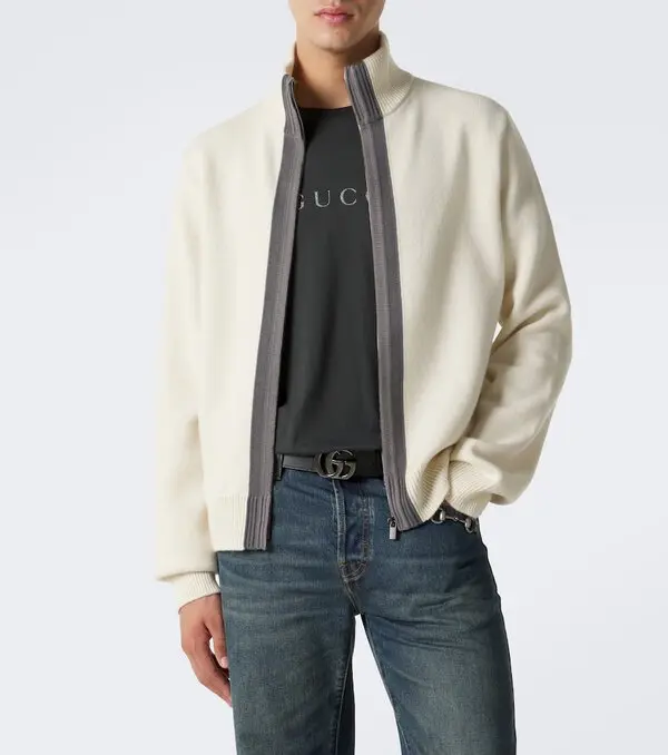 Gucci Wool Zip-up Sweater