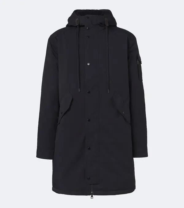 Moncler Nahan Hooded Down Coat - Blue