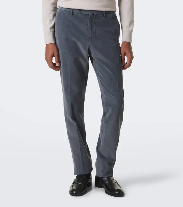 SLOWEAR Cotton And Cashmere Corduroy Slim Pants