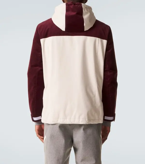 Brunello Cucinelli Hooded Cotton Corduroy Ski Jacket