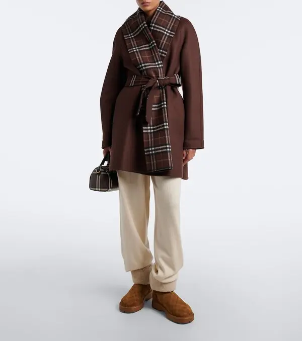 Burberry Shearling-lined Suede Ankle Boots