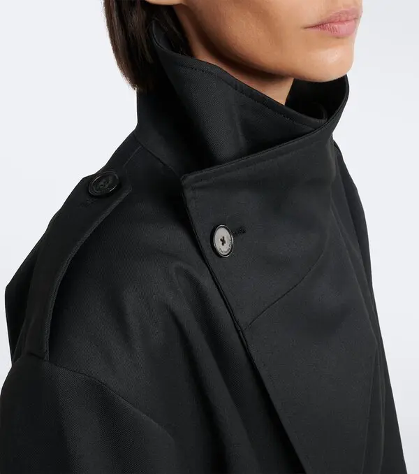 THE FRANKIE SHOP Tavea Belted Double-breasted Jacket