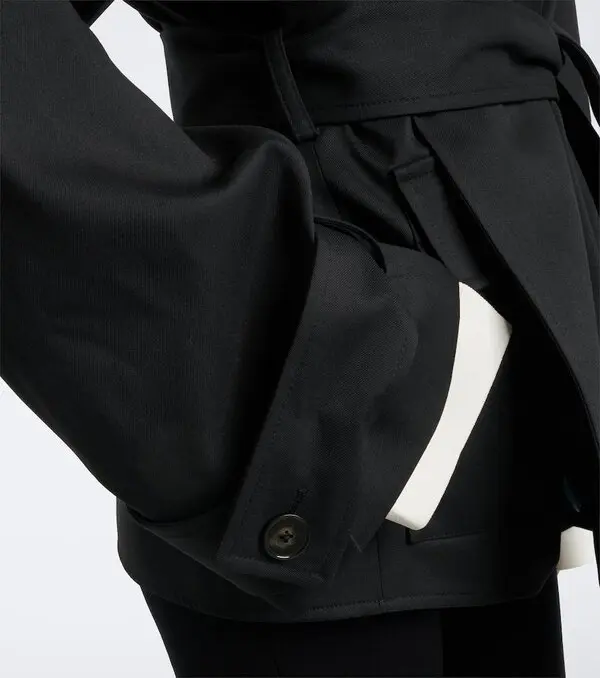 THE FRANKIE SHOP Tavea Belted Double-breasted Jacket