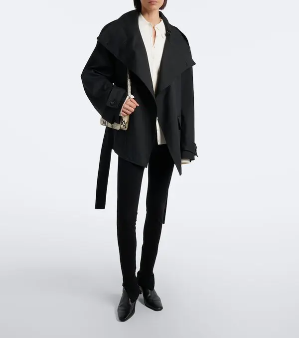 THE FRANKIE SHOP Tavea Belted Double-breasted Jacket