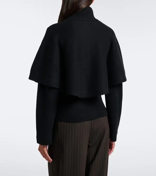 Vince Caped Wool-blend Cardigan