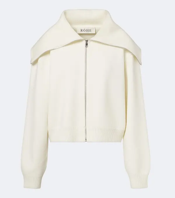 RÓHE Wool Zip-up Sweater